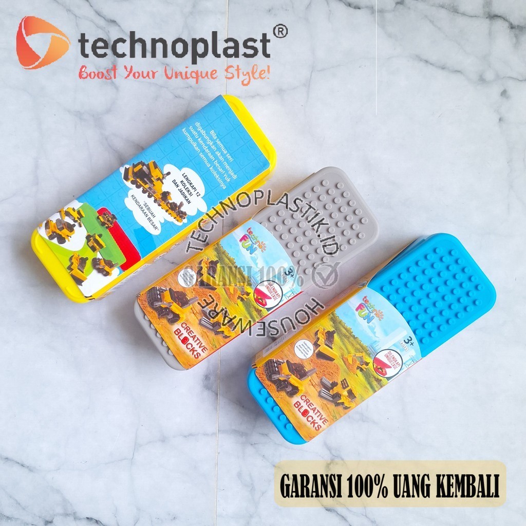 Jual TECHNOPLAST Techno Fun Creative Blocks Set With Case Tempat ...
