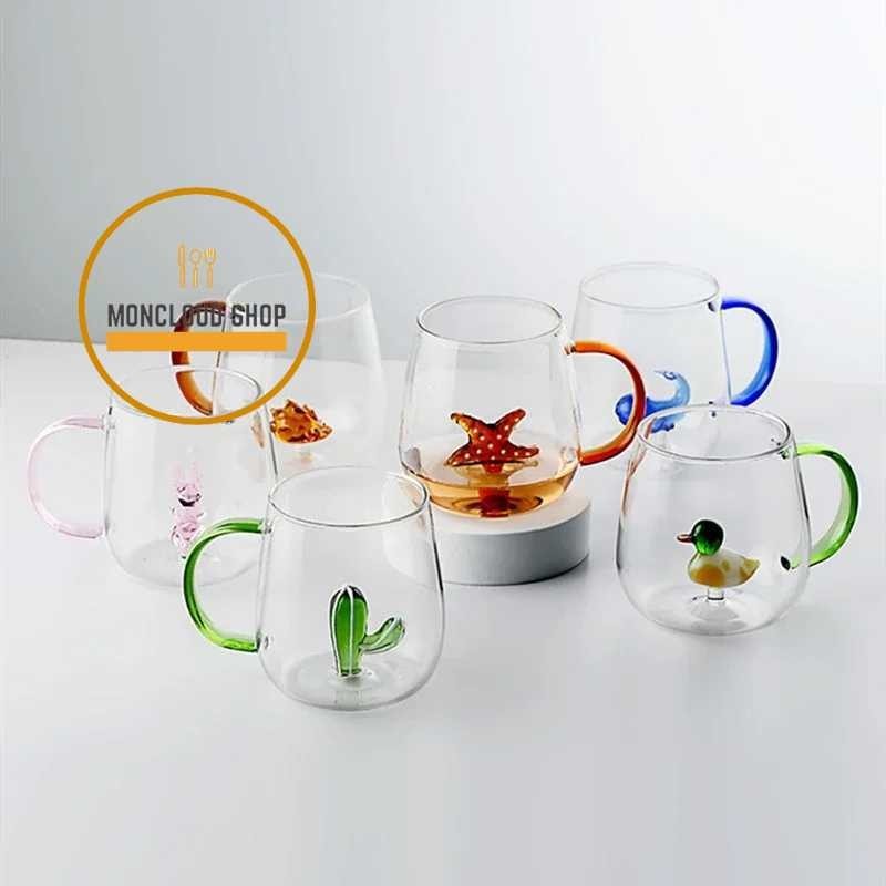 Jual Gelas Kopi Susu Teh Unik Aestetik Mug Kaca Borosilikat Tahan Panas Borosilicate Glass 400ml ...