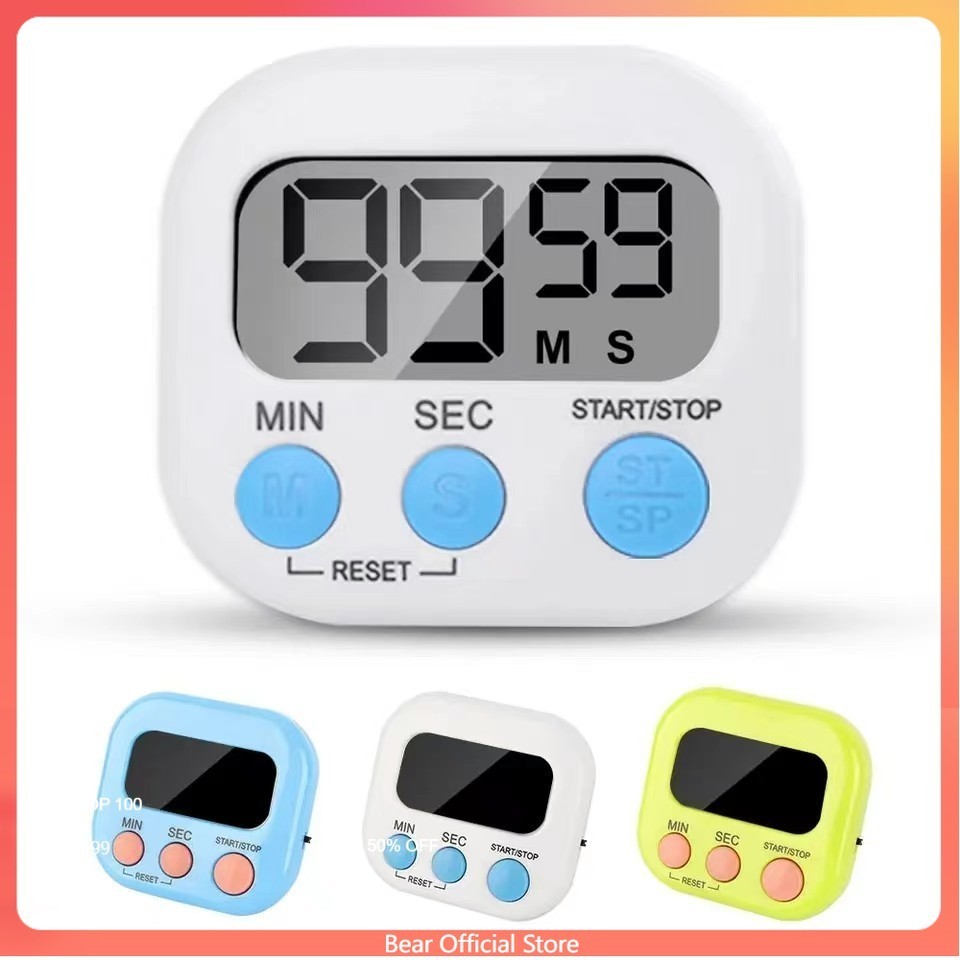 Jual Jam Alarm Stopwatch Pengatur Waktu Dapur/Jam Alarm Pengatur Waktu ...