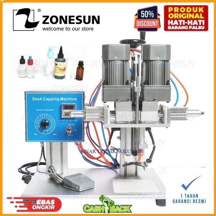 Jual XLSGJ-6100 desktop capping machine mesin segel tutup penutup botol ...