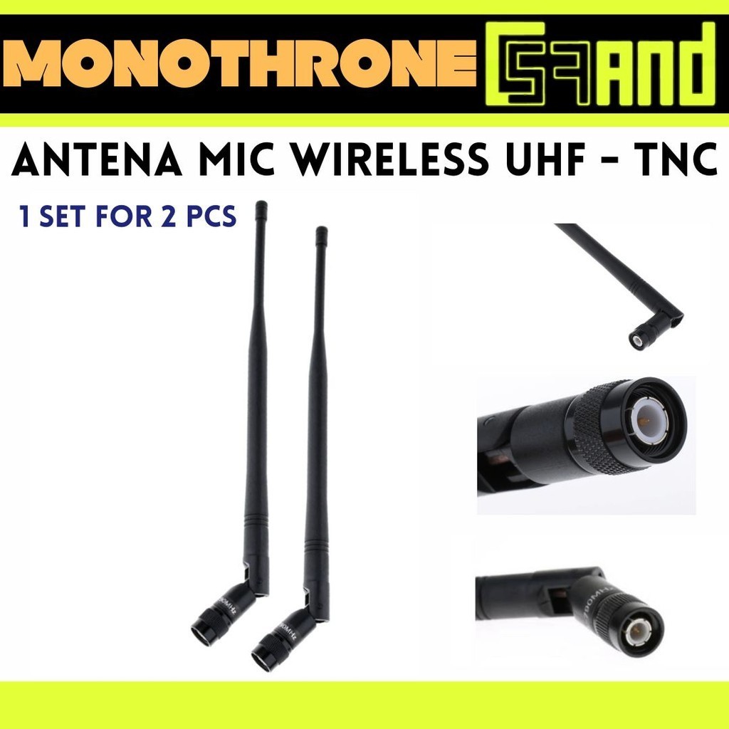 Jual Antena Microphone Mic Wireless UHF TNC Sinyal Konektor Antena ...