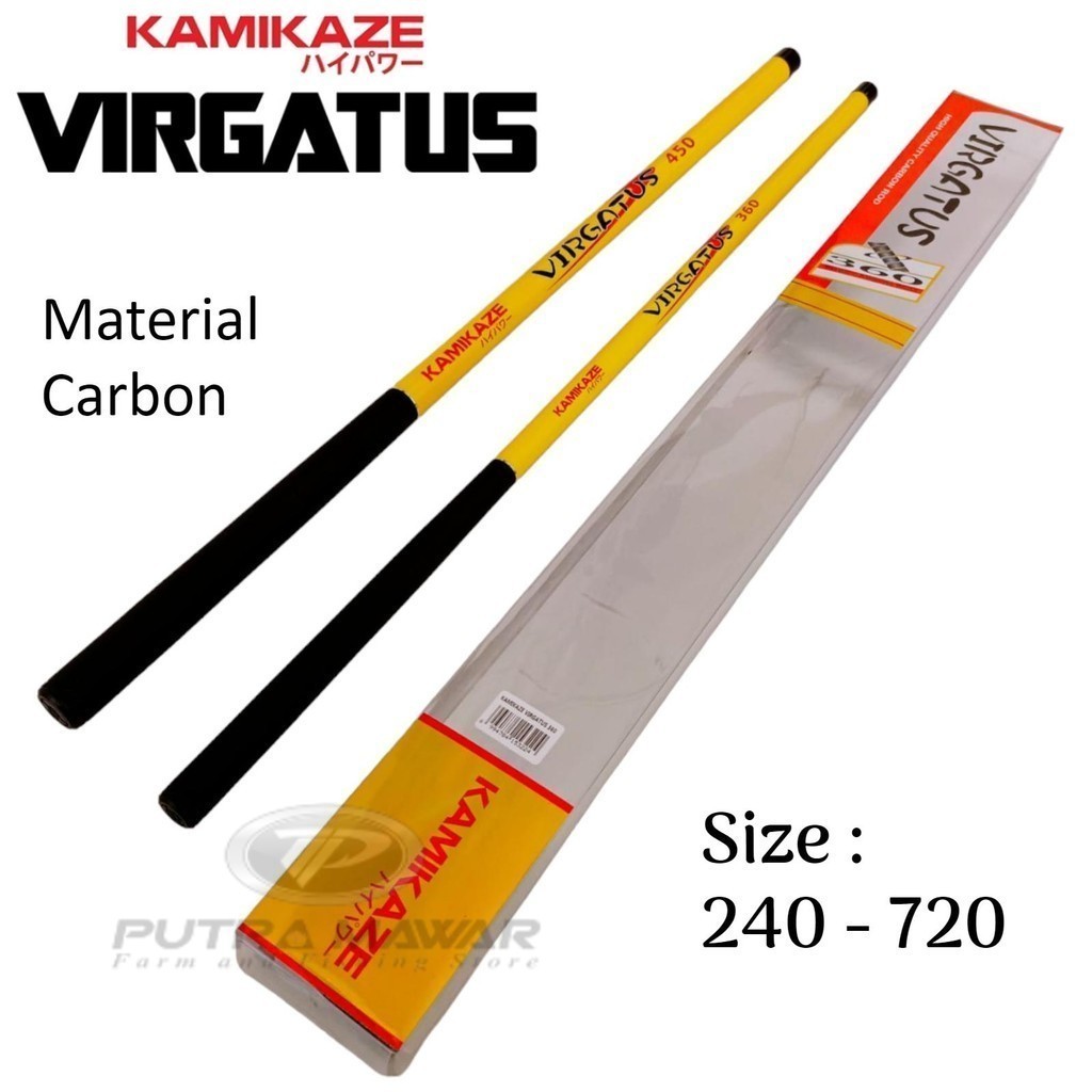 Jual Kamikaze Virgatus 360 450 Joran Tegek Ruas Panjang Bahan Carbon ...