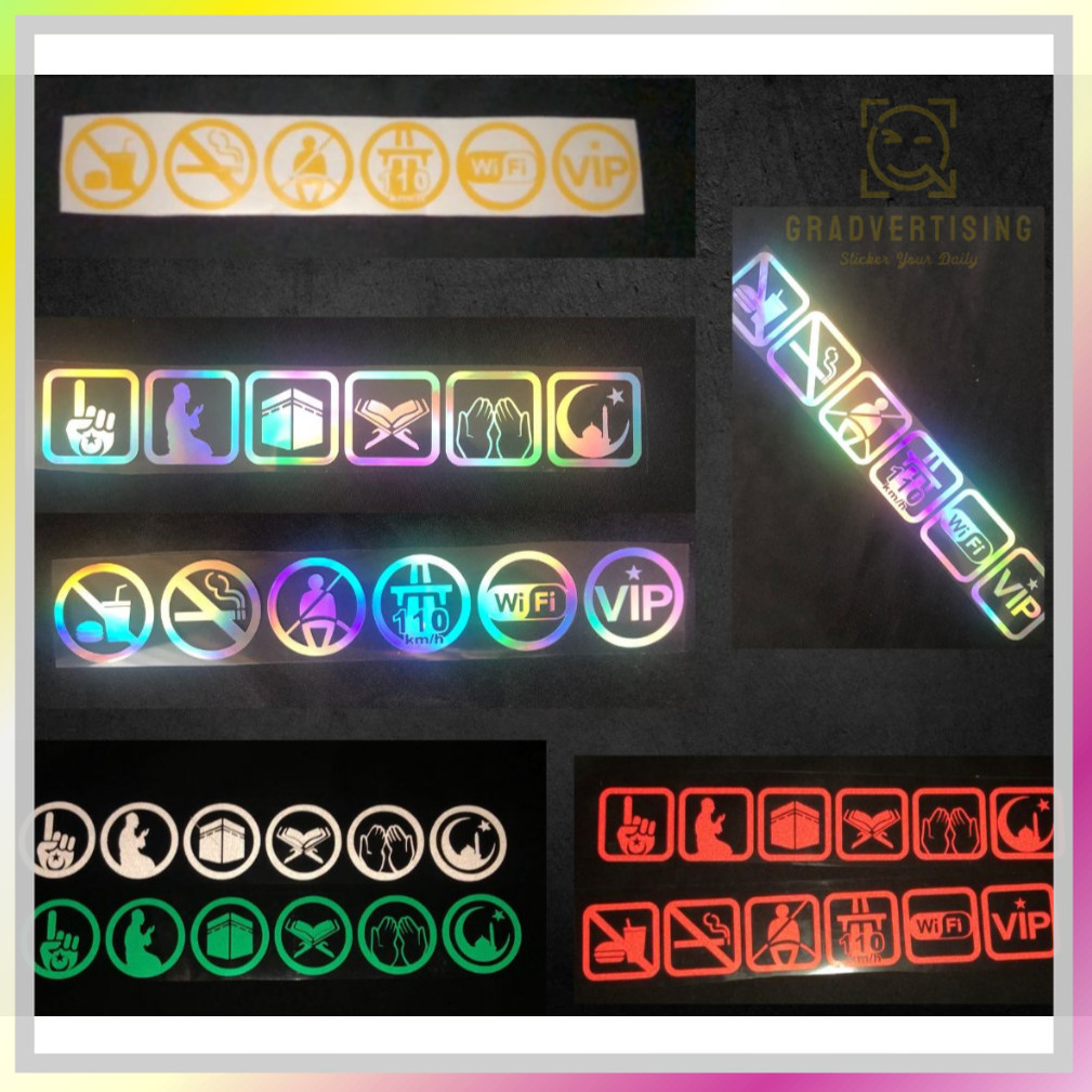 Jual Car Simbol Islamic Symbols logo Car Window Sticker | Shopee Indonesia