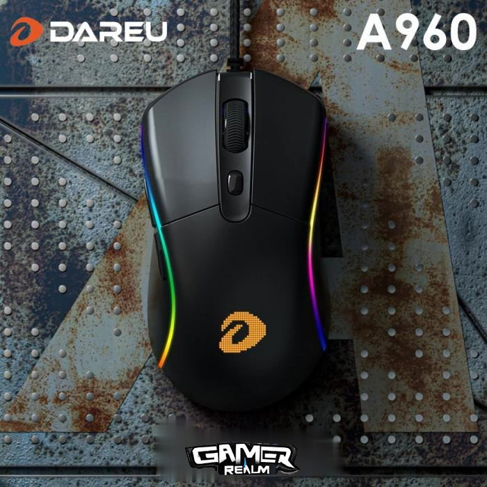Jual Dareu Alpha A960 Black Gaming Mouse | Shopee Indonesia