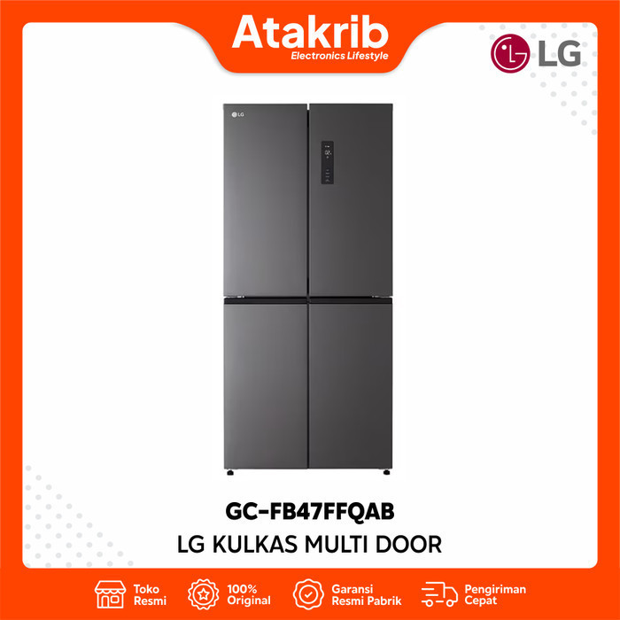 Jual LG KULKAS MULTI DOOR GC-FB47FFQAB / GCFB47FFQAB Inverter 470L ...