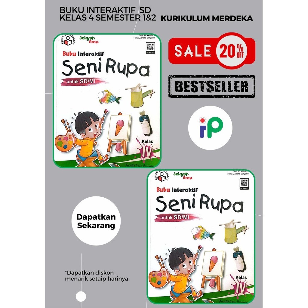 Jual Buku Interaktif Seni Rupa SD Kelas 4 Kurikulum Merdeka Intan pariwara Tahun 2024 Terbaru ...