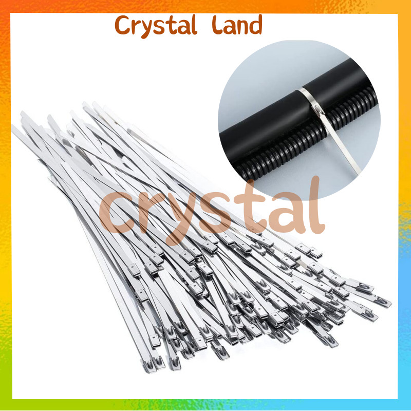 Jual Kabel Ties / Cable Ties Ikat Besi Kabel Tis Steel Metal Tie Lock ...