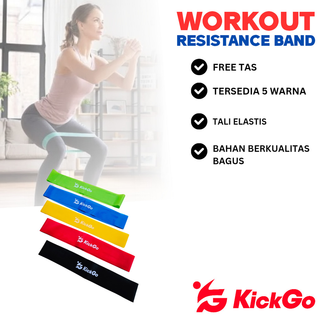 Jual KickGo Yoga Resistance Loops Band Workout Senam Aerobik Gym ...