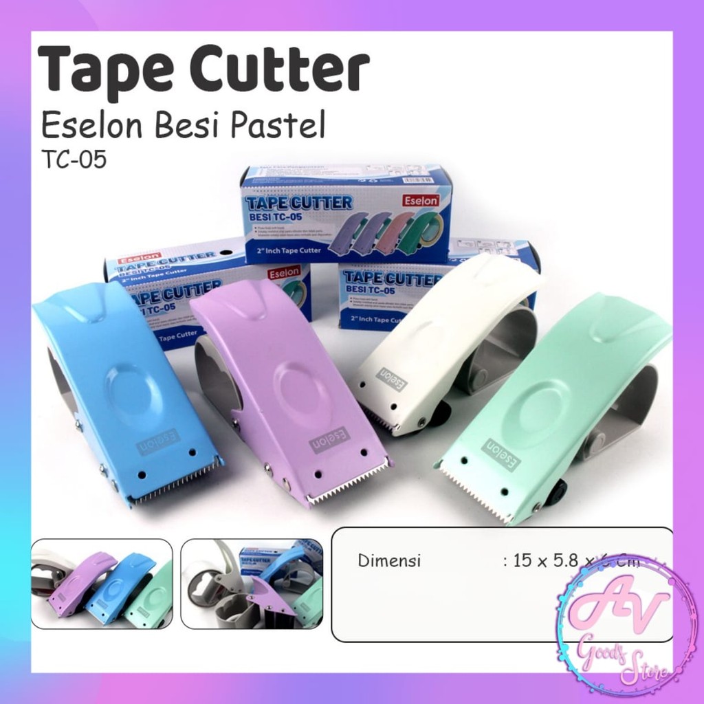 Jual Dispenser Tape Besi Lakban ES TC05 / Tape Cutter Plakban 2 ...