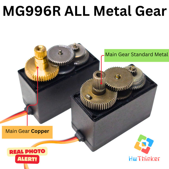 Jual Servo MG996R MG996 R Full ALL Metal Gear Motor High Torque Rotasi ...