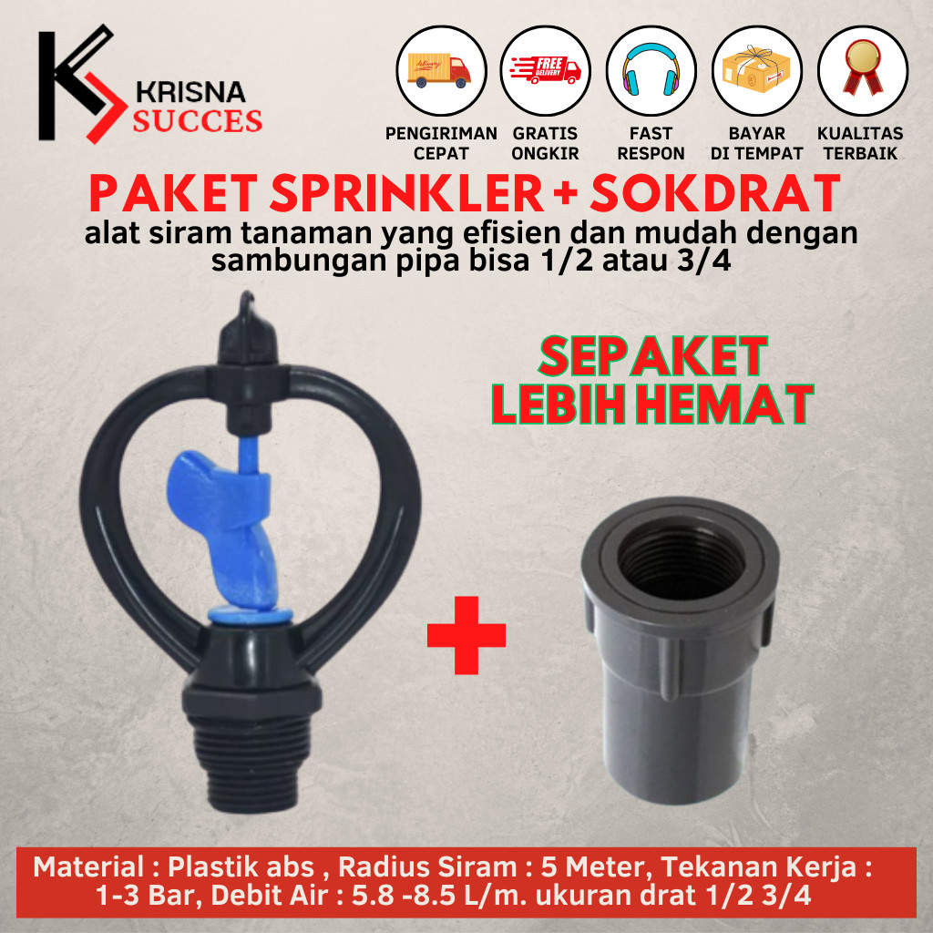 Jual Sprinkler Pertanian Springkler Taman Butterfly Double Drat Sistem ...