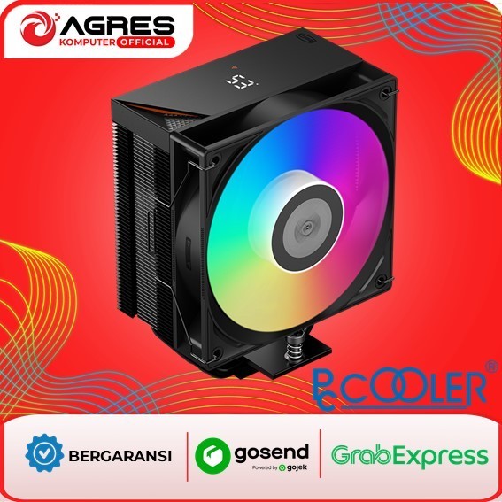 Jual PCCOOLER CPU AIR COOLER RT500 DIGITAL ARGB (1X 120MM ARGB FAN + 5 HEATPIPES + DIGITAL ...