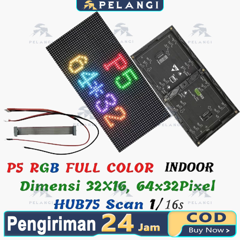 Jual Panel Module Model LED P5 RGB INDOOR FULL COLOR SMD Running Text ...
