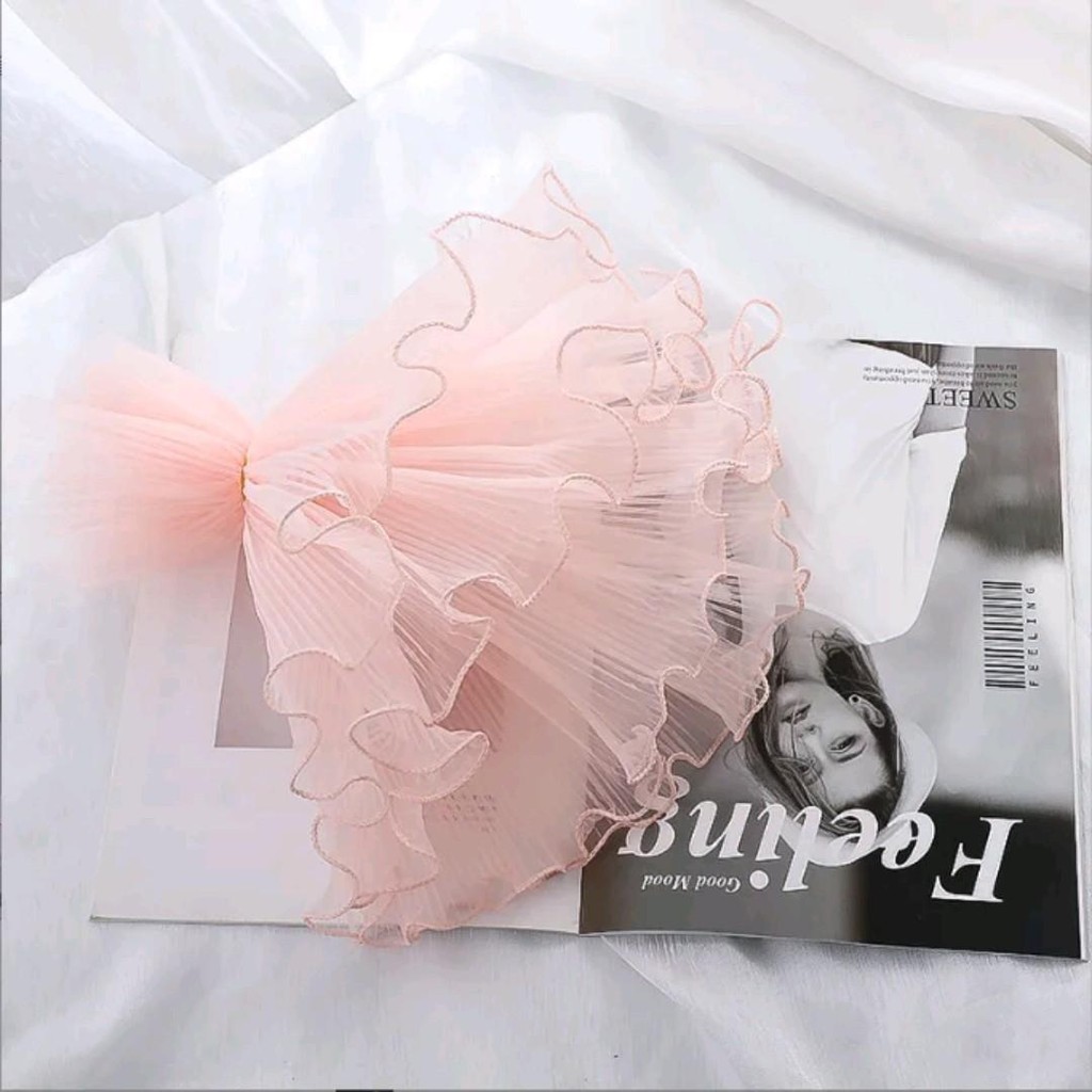 Jual Kertas Wrap Keriting DIY/Wrapping Mesh Buket Bunga Korean Mermaid ...