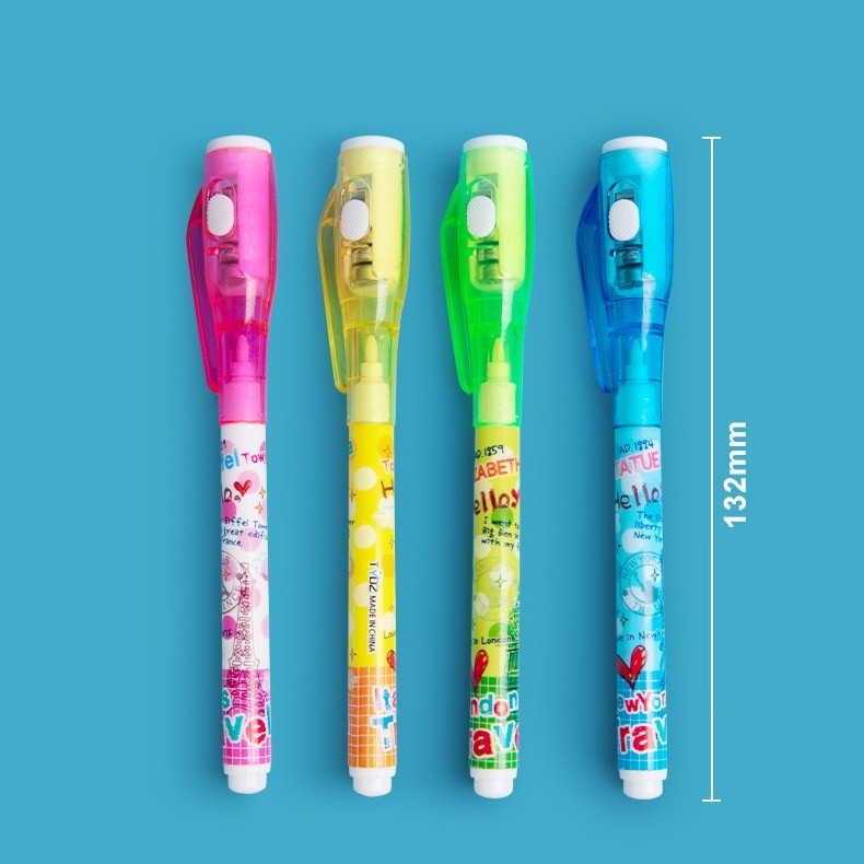 Jual Pulpen Lampu Ajaib Motif Random Labubu / Invisible Pen Senter UV ...