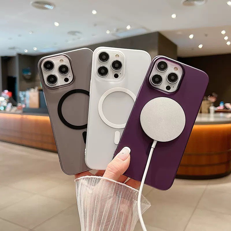 Jual Acrylic Translucent iphone 11 12 13 14 15 16 Plus/Pro Max Case ...