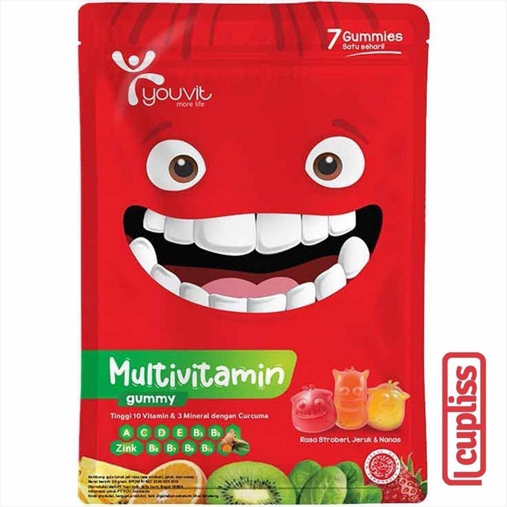 Jual YOUVIT Multivitamin Gummy Anak 7 Days Vitamin | Shopee Indonesia