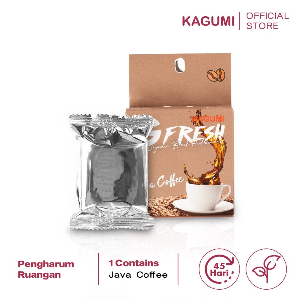 Jual KAGUMI GFresh Organic Block Air Freshener 1 Contains Pengharum Ruangan Air Freshener JAVA ...