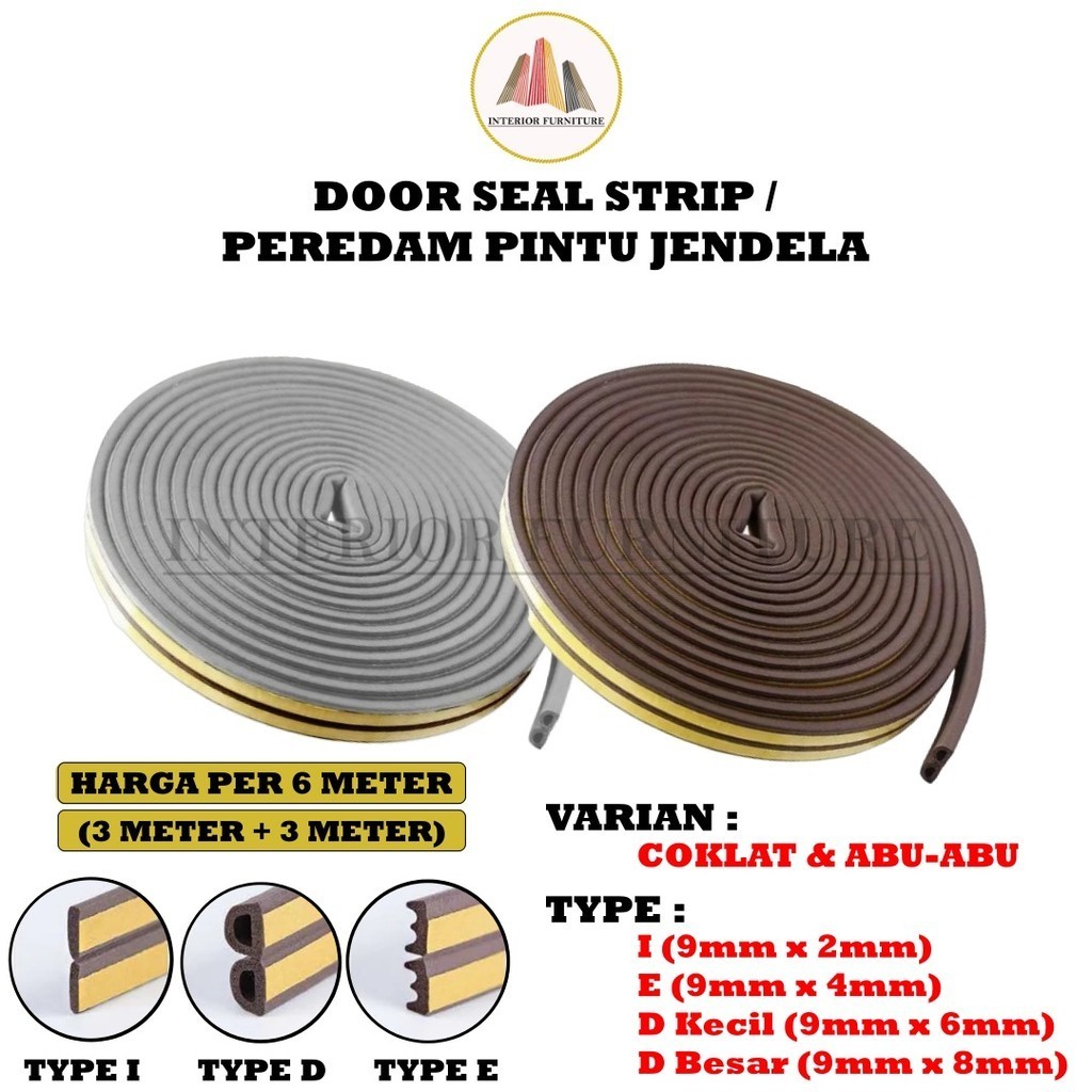 Jual Door Seal List Peredam Kedap Suara Karet Pintu Kayu Almunium Door ...