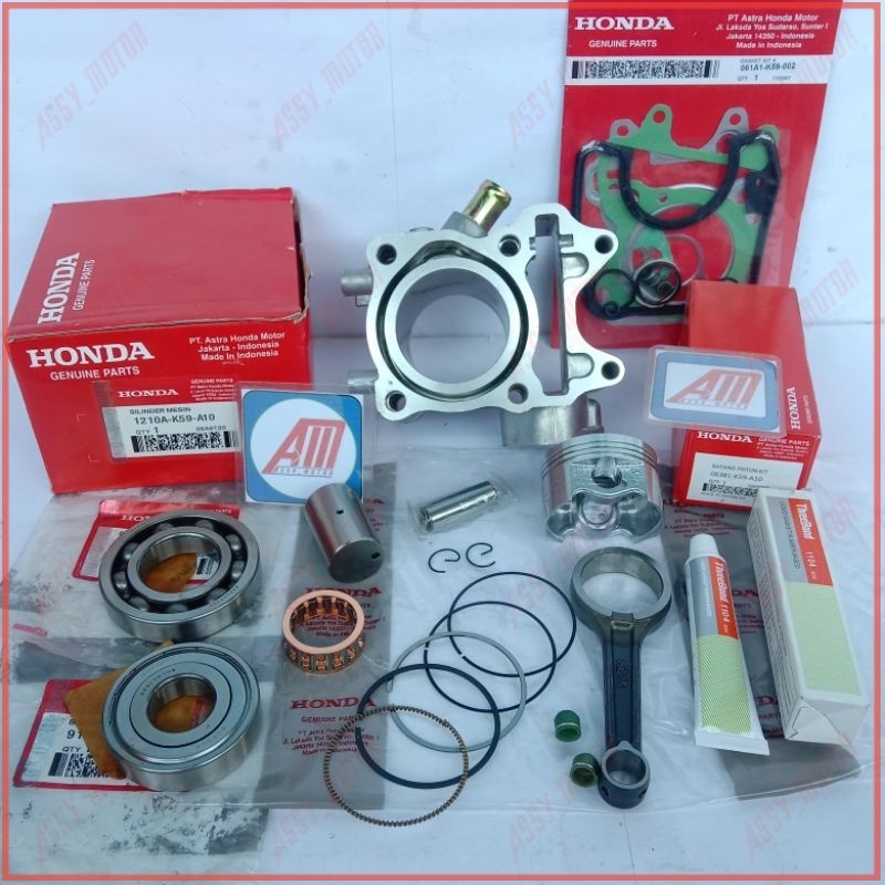 Jual Block K59 Paket komplit Blok Seher Vario 150 2015-2020 PCX 150+ Stang Seher + Bering Kruk ...