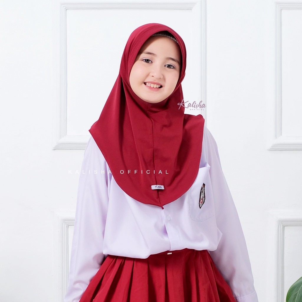 Jual Hijab Bergo Hamidah Jersey Alika Jilbab Sekolah Pinguin Anak By lestary hijab | Shopee ...