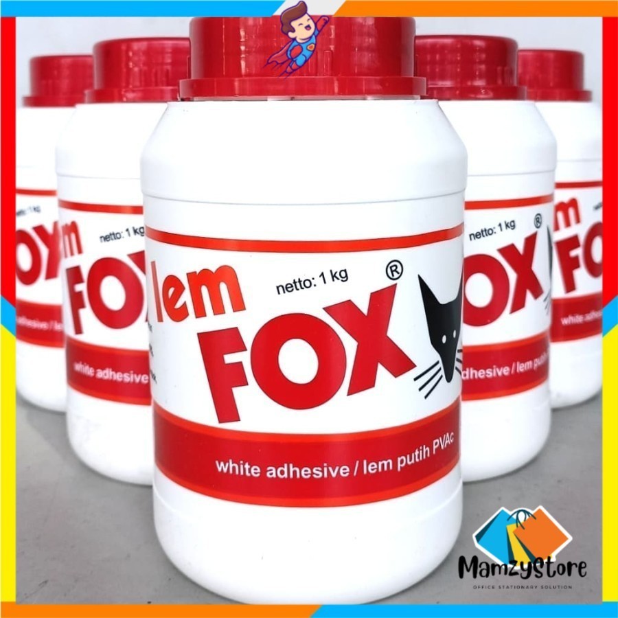 Jual Lem Putih FOX Botol 1 Kg Lem PVC 1kg | Shopee Indonesia