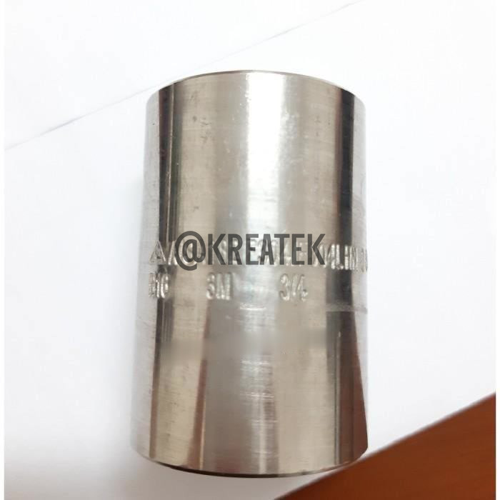 Jual Socket / Coupling Drat / Threaded / NPT SS 304 ASA 150 1/2 inch ...