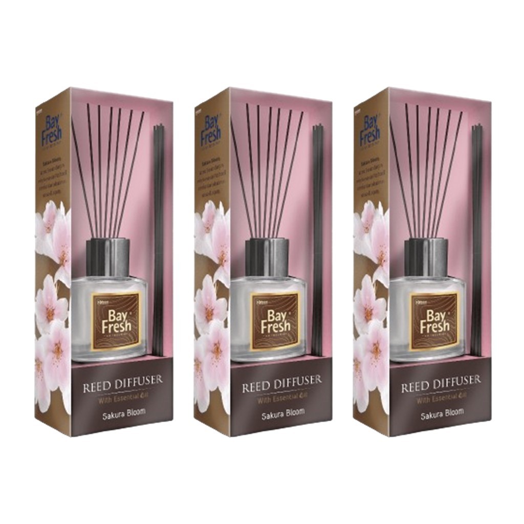 Jual Bayfresh Reed Diffuser Regular Sakura Bloom 30 ml x3 | Shopee ...