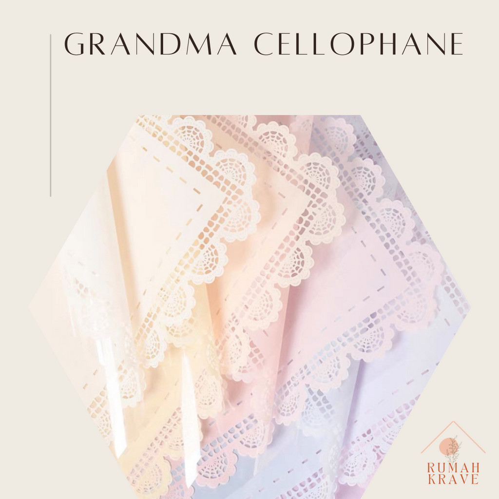 Jual RUMAH KRAVE -Grandma Cellophane Kertas Buket Bunga Renda | Shopee ...