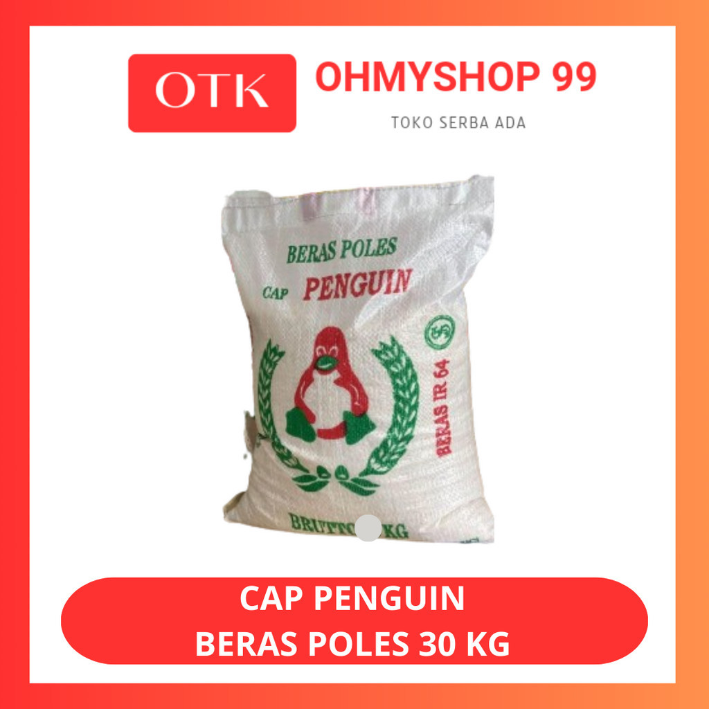 Jual Beras CAP PENGUIN Beras Poles 30kg | Shopee Indonesia