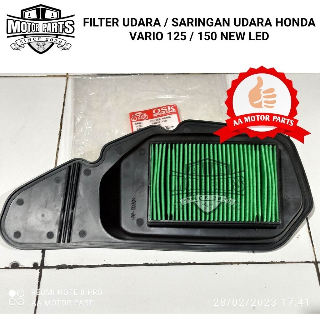 Jual FILTER SARINGAN UDARA HONDA VARIO 125 NEW LED 2018 2019 2020 2021 ...