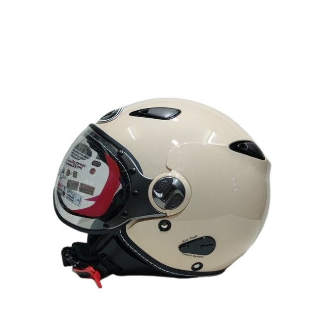 Jual HELM KYT ELSICO SOLID - CREAM | Shopee Indonesia