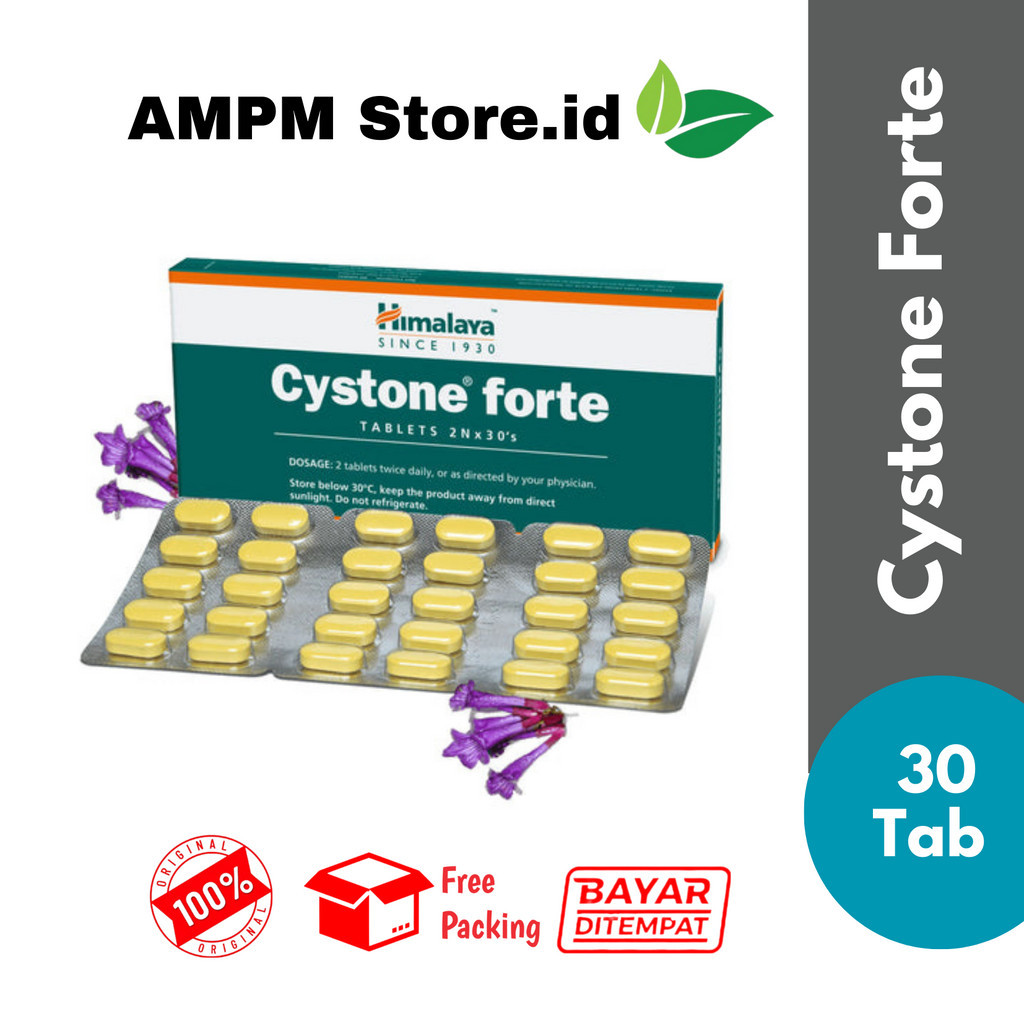 Jual Himalaya Cystone Forte Original, Peluruh Batu Ginjal, 1 strip 30 ...