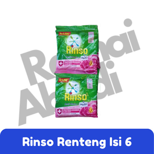 Jual RINSO ANTI NODA ROSE FRESH RENTENG ISI 6 | DETERJEN BUBUK | Shopee ...
