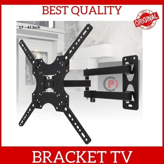Jual Bracket TV Dudukan Mount Monitor 14 16 17 26 32 42 55 Inch ...