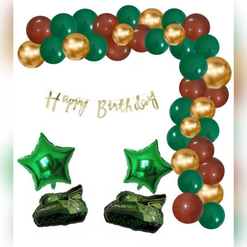 Jual Paket balon Army Lengkap /Balon Tank Tentara | Shopee Indonesia