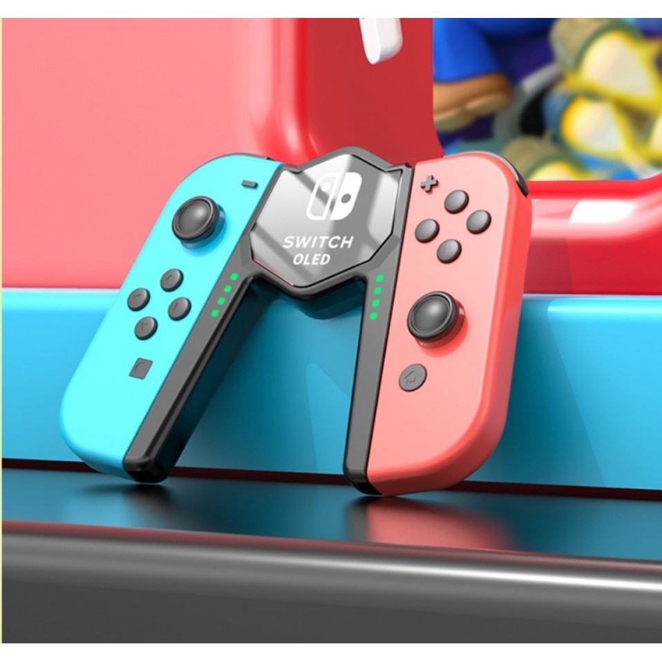 Jual Thematic Nintendo Switch Joycon Controller Grip Charger Charging ...