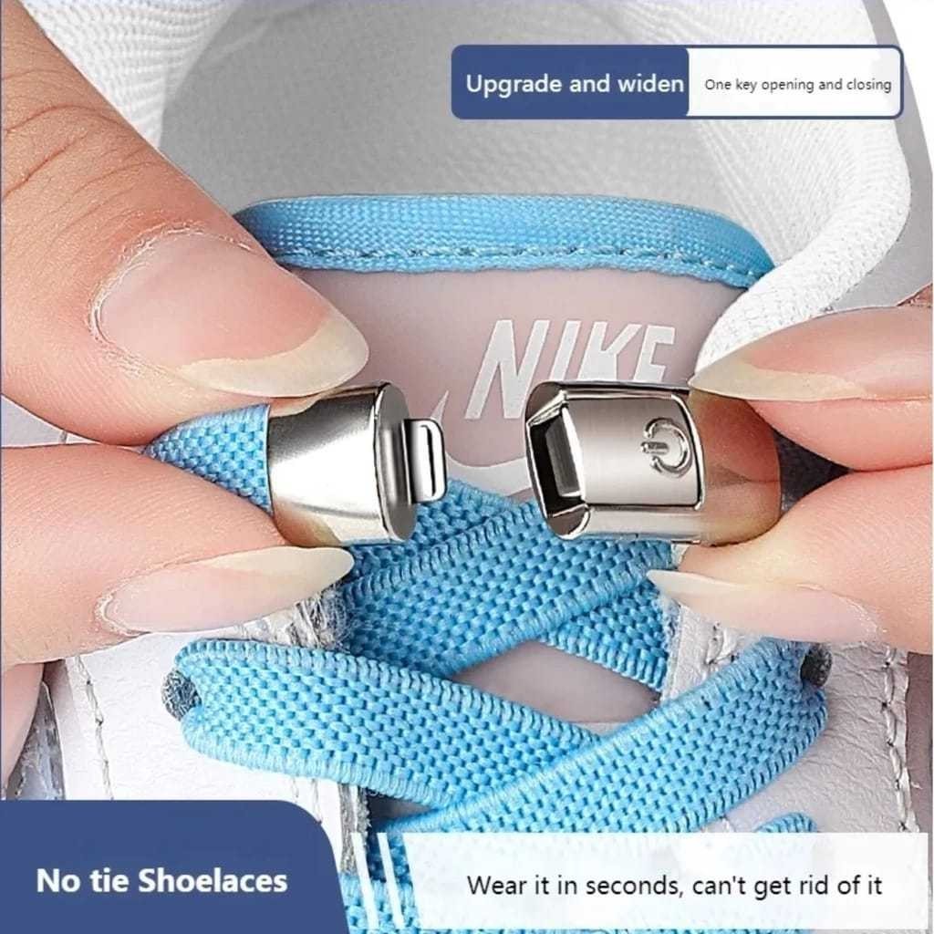 Jual Tali Sepatu Tanpa Ikat Tali Sepatu Elastis Karet Model Lock ...