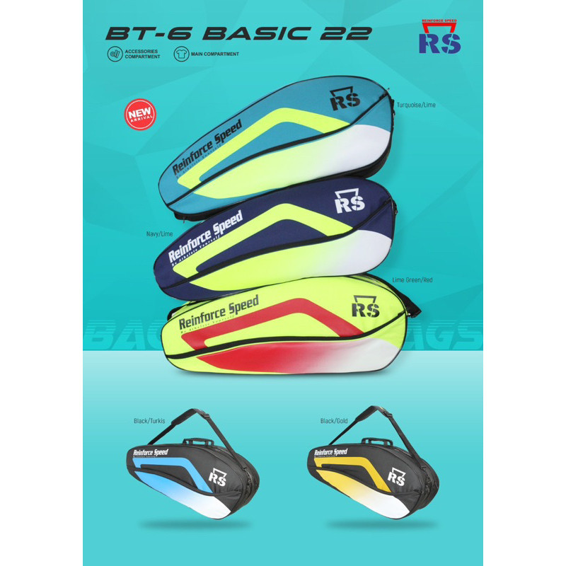 Jual Tas Badminton RS BT6 Basic 22 ORIGINAL 100% RS | Shopee Indonesia