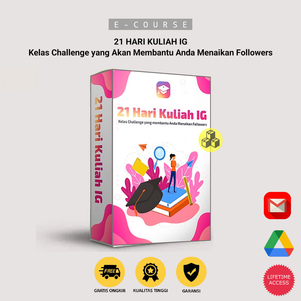 Jual E-Course Kuliah Instagram 21 Hari - Materi Video Pembelajaran ...
