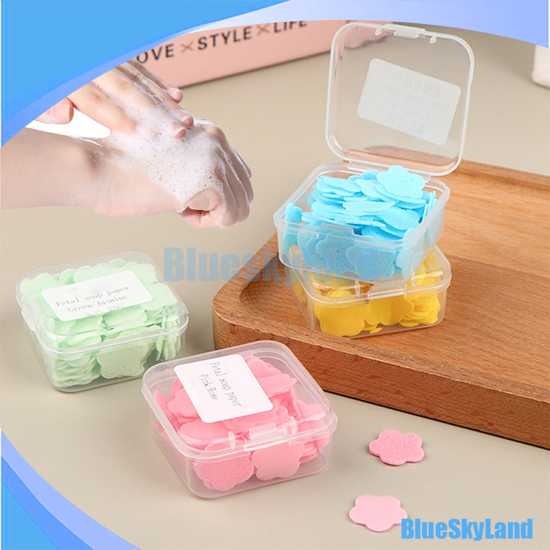 Jual Sabun Kertas Mini Motif Bunga / Sabun Kertas Praktis / Sabun Cuci ...