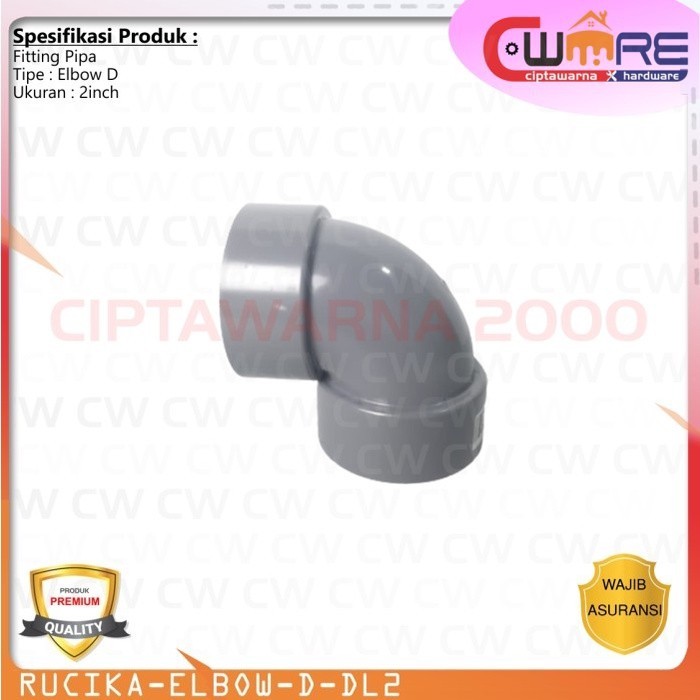 Jual Sambungan Fitting Pipa PVC Elbow Knie Knee D DL Ukuran 2" Inch - CwTc | Shopee Indonesia