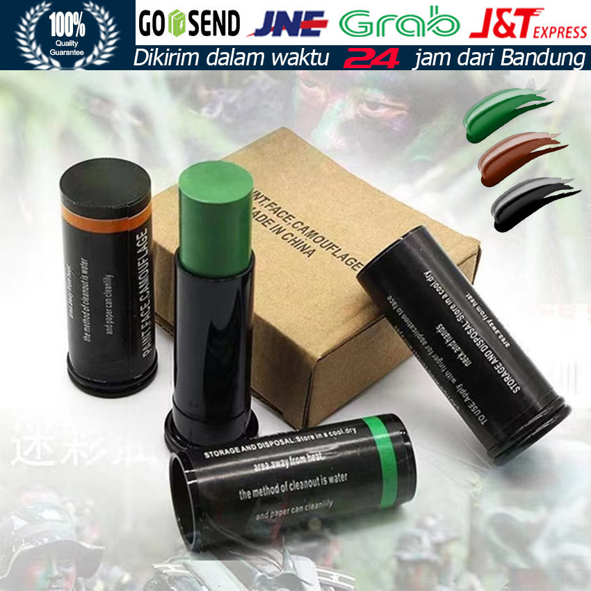 Jual 3Pcs/Set Hitam Hijau Coklat Samaran Kamuflase Muka Loreng ...