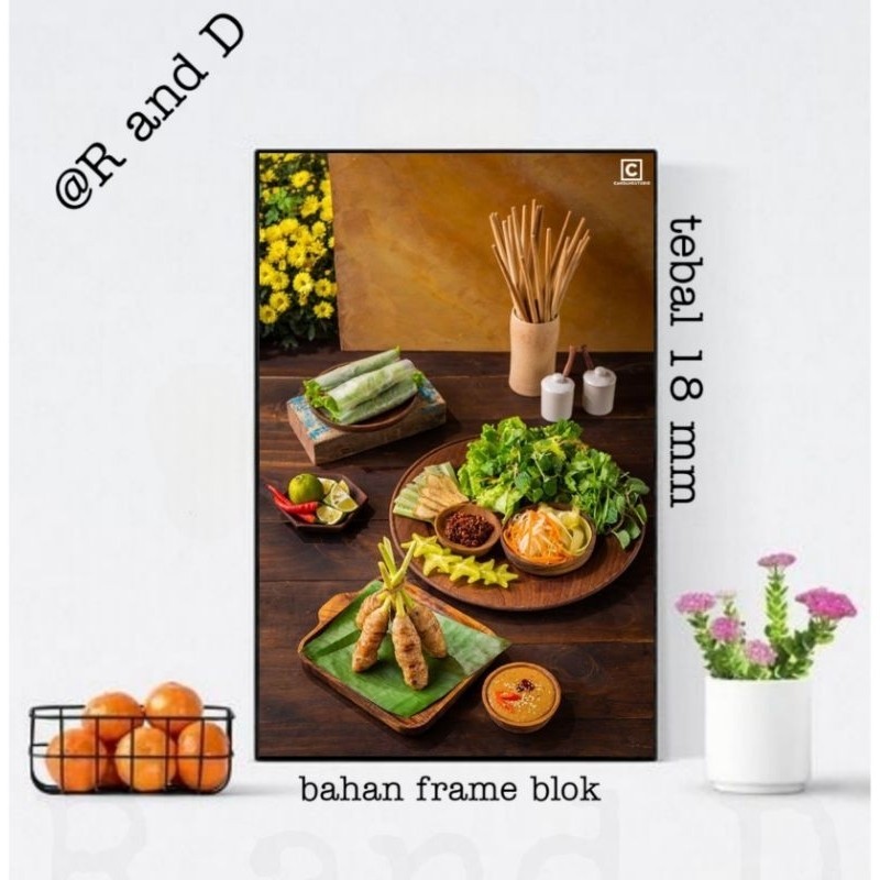 Jual Dekorasi dinding rumah makan ukuran A4, Hiasan dinding poster menu ...