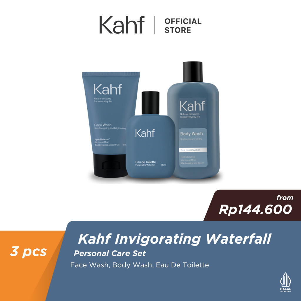 Jual PALOMA COSMETIC - Kahf Invigorating Waterfall Personal Care Set ...