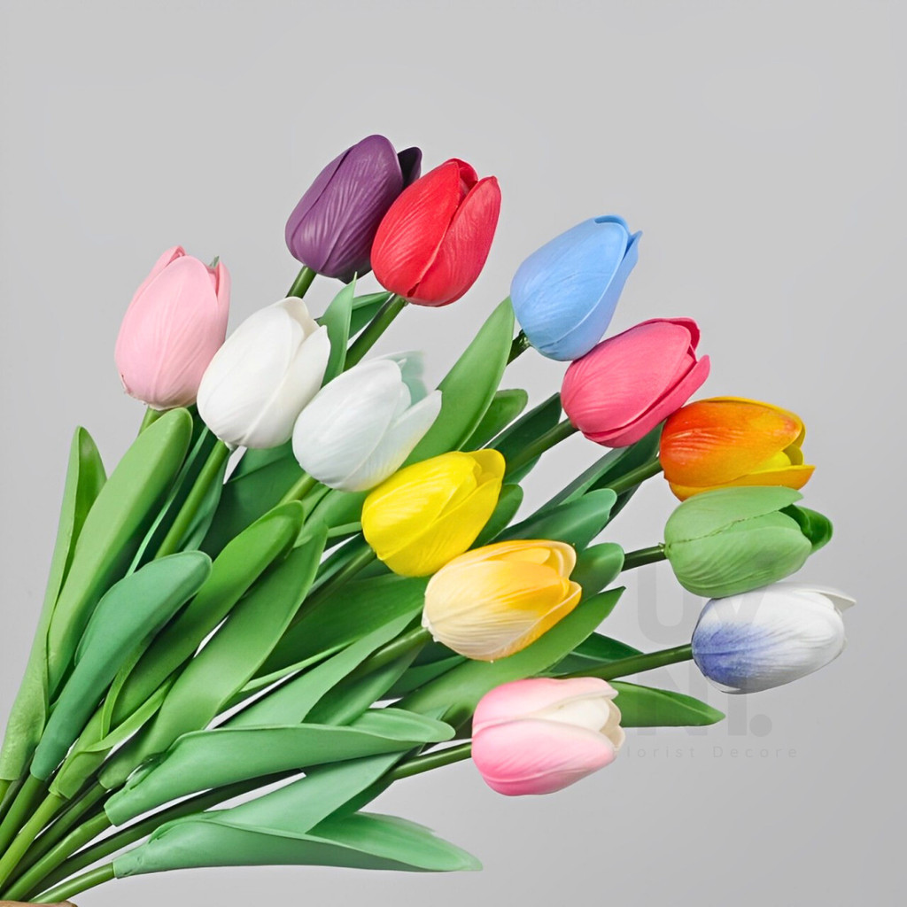 Jual BUNGA TULIP 33CM LATEX BUNGA TULIP HIAS PLASTIK IMITASI 1 TANGKAI ...