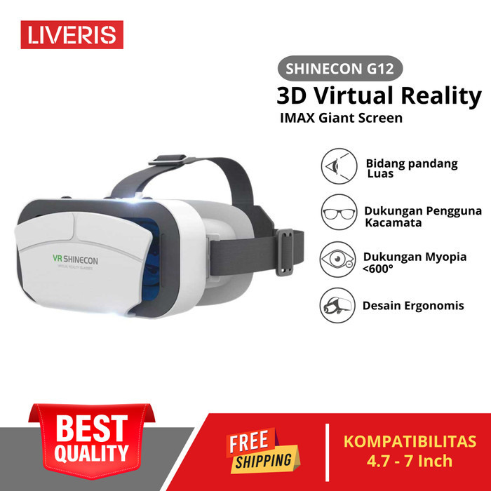 Jual VR Box IMAX Shinecon 3D Virtual Reality Game Smartphone Glasses ...