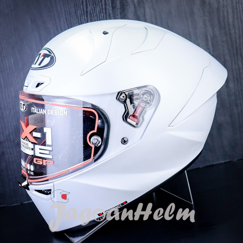 Jual KYT HELM KX 1 RACE GP| CRISTAL WHITE MATT | KX1 ORIGINAL | KX-1 ...