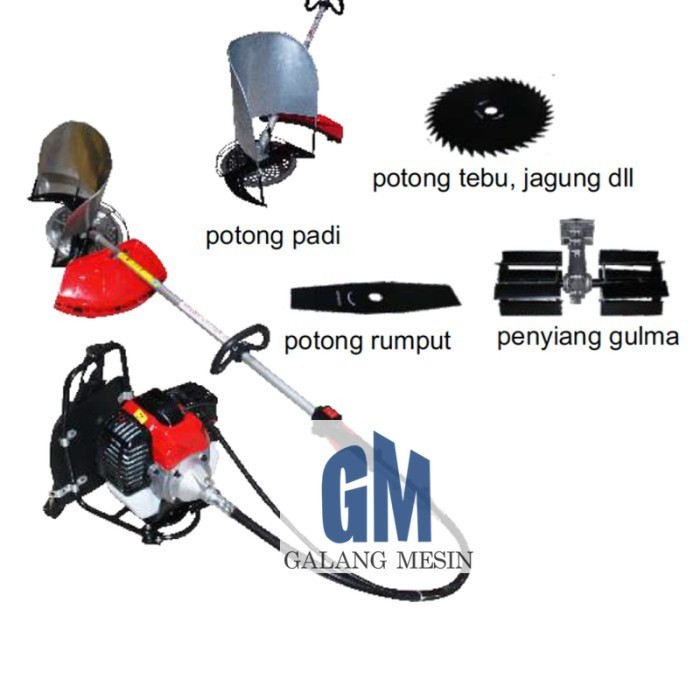 Jual Termantab] MESIN POTONG PADI RUMPUT TEBU JAGUNG 4in1 BRUSHCUTTER ...