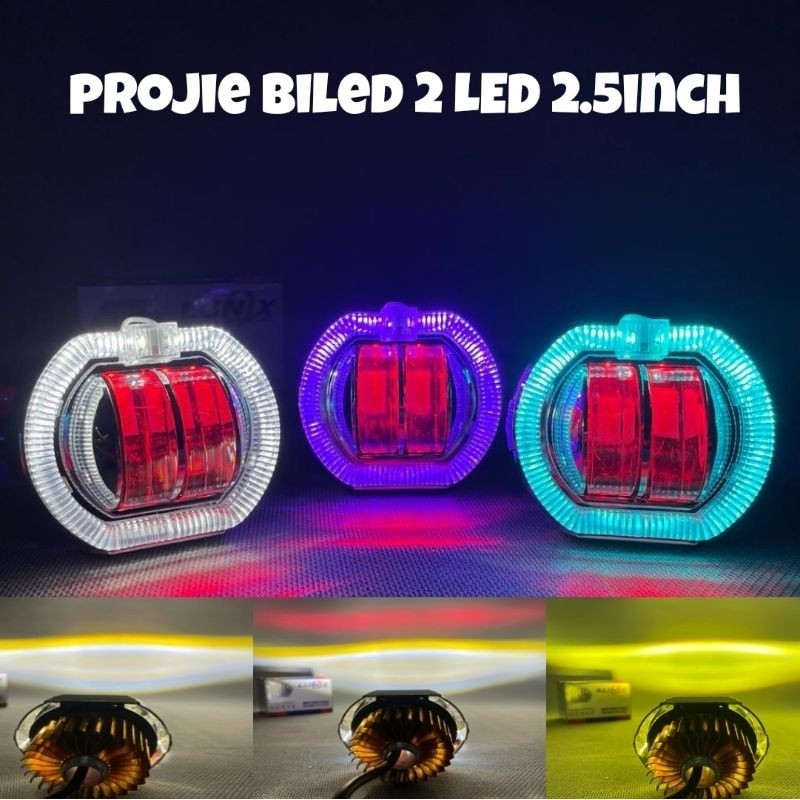 Jual Lampu Utama Biled Projector Mode Projie Biled 2 Lensa 2.5inc High ...